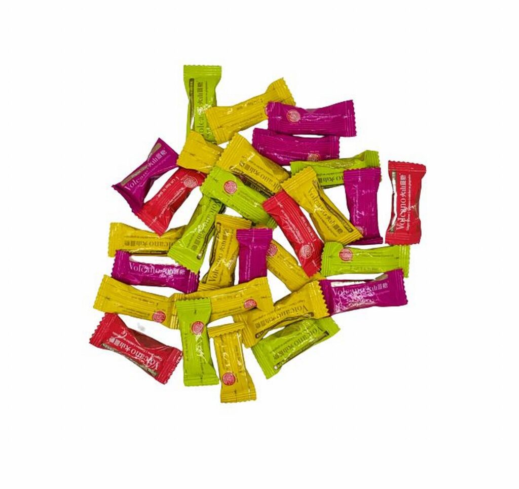 Sina Volcano Assorted (Lemon, Mango, Original, Orange) Ginger Chews, 4. ...