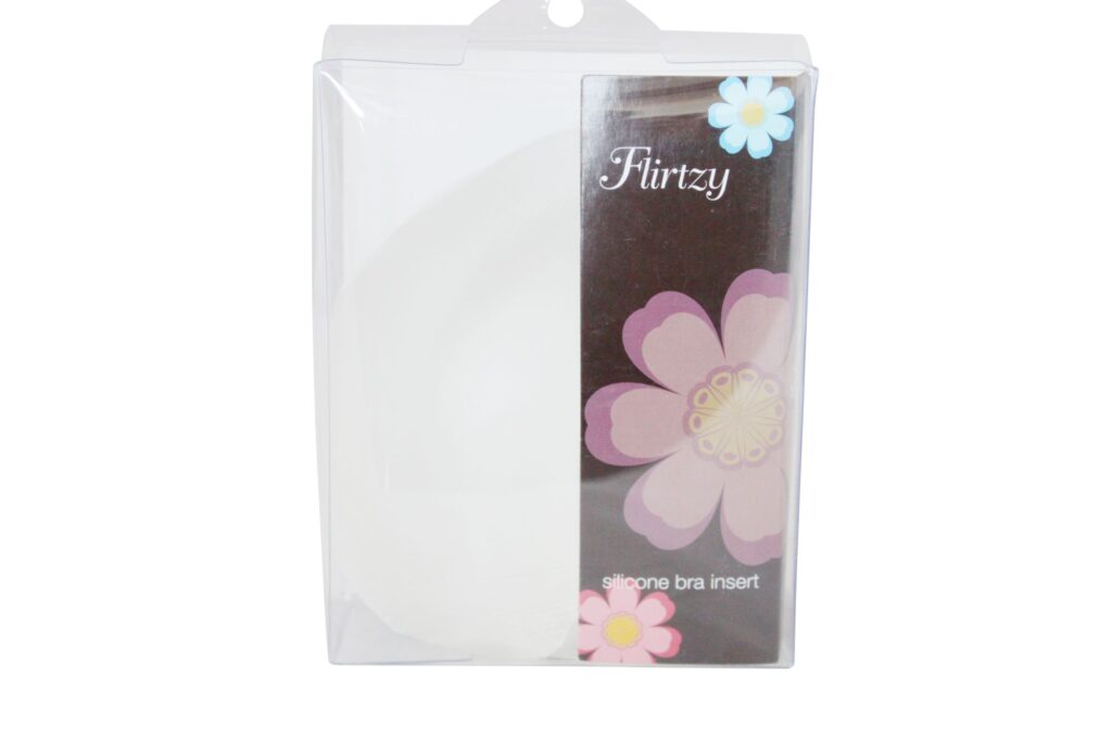 Flirtzy Silicone Soft Gel Bra Inserts Clear Breast Push Up Super Wedge ...